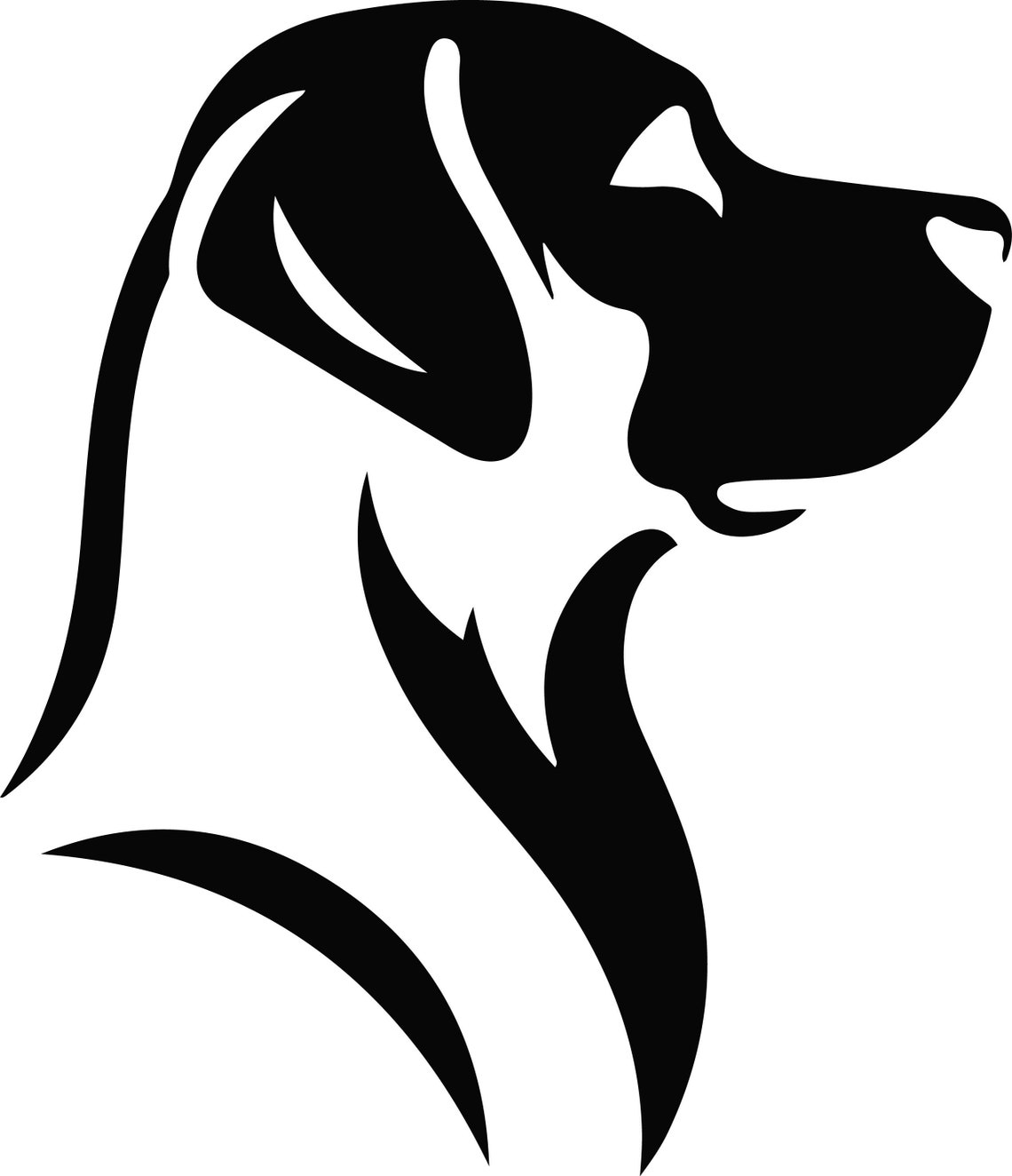 Labrador, Black Labrador Clip Art Design Instant Download Svg, Png, Eps ...
