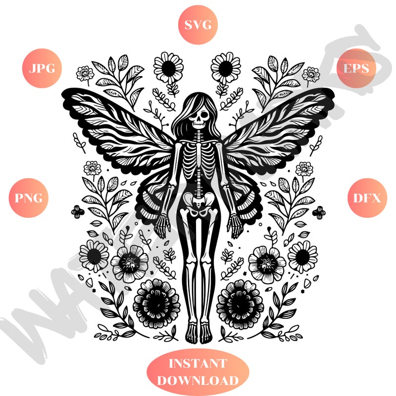 Fairy Skeleton - Etsy