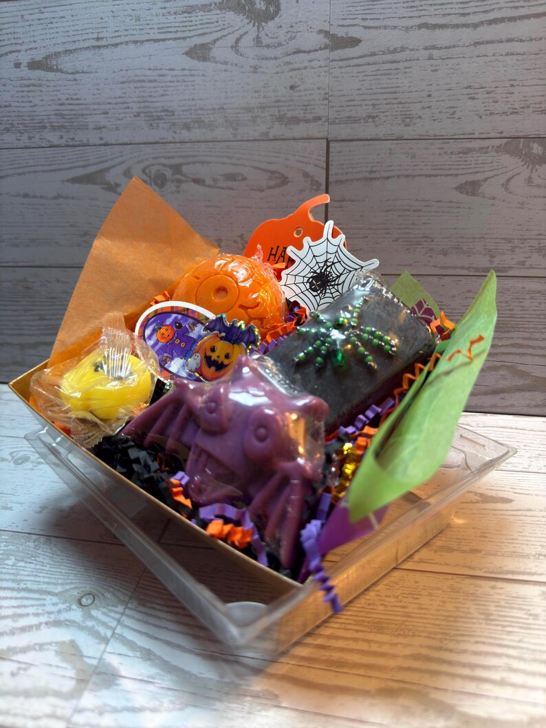 Halloween Gift Basket for Kids - Spooky Treat Box With Toys, Candy ...