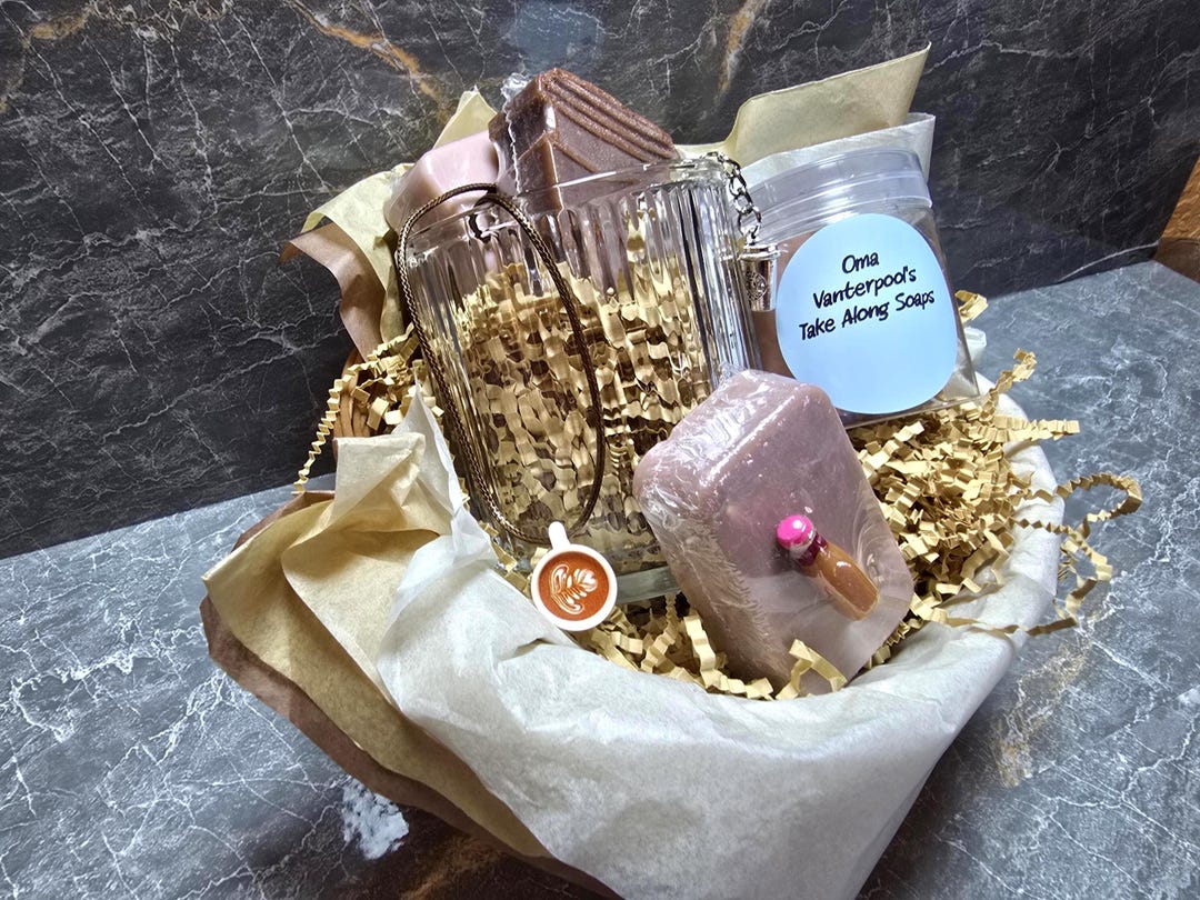 Coffee Soap Gift Basket: Barista-inspired Spa Set With Travel Soaps - Etsy