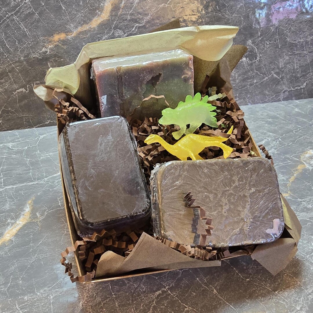Dino Fossil Soap Gift Set: Handmade Dinosaur Toys for Kids - Etsy