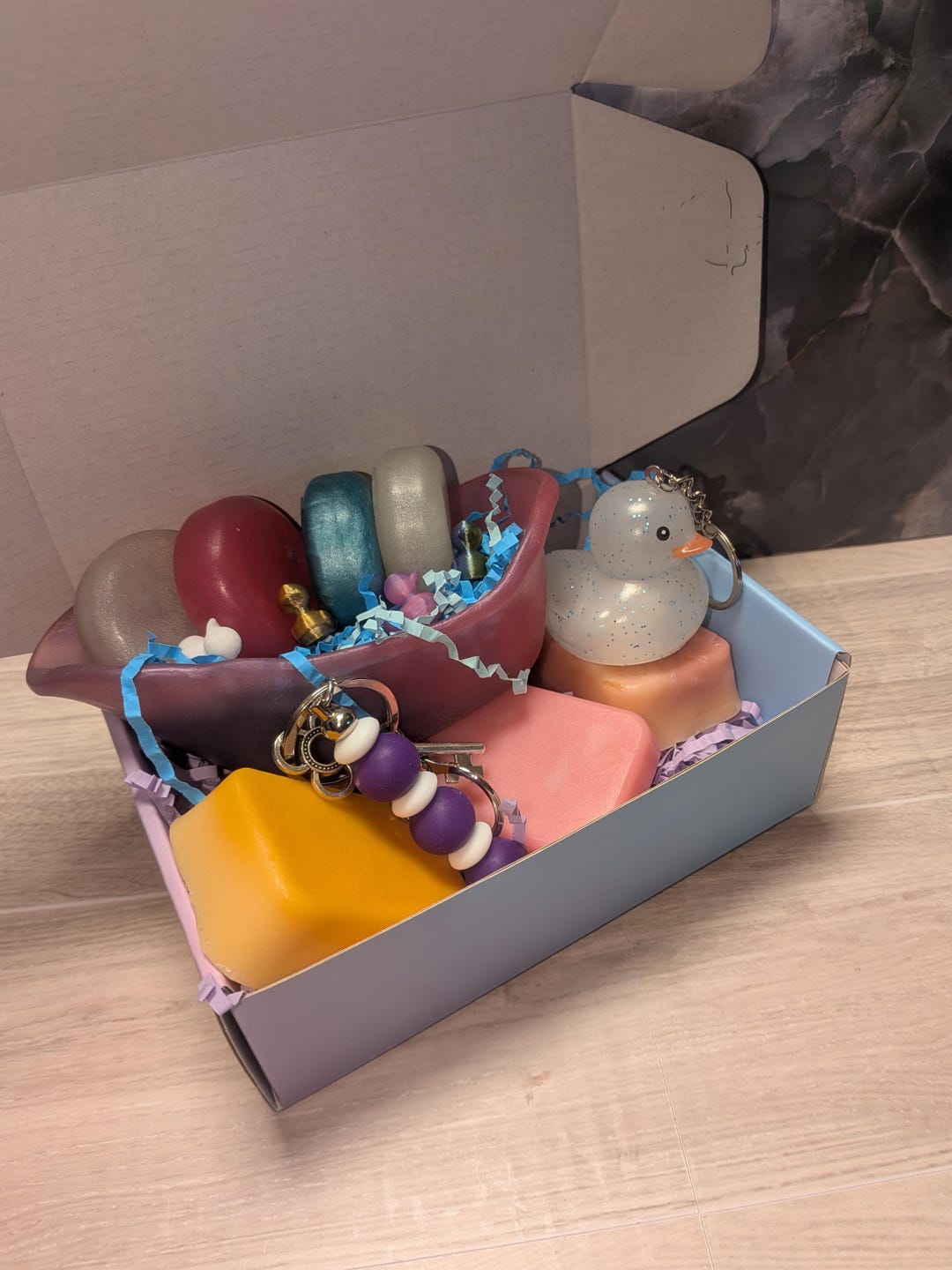 Cute Soap Gift Box – Handmade Colorful Soaps, Fun Self Care Gift Set ...