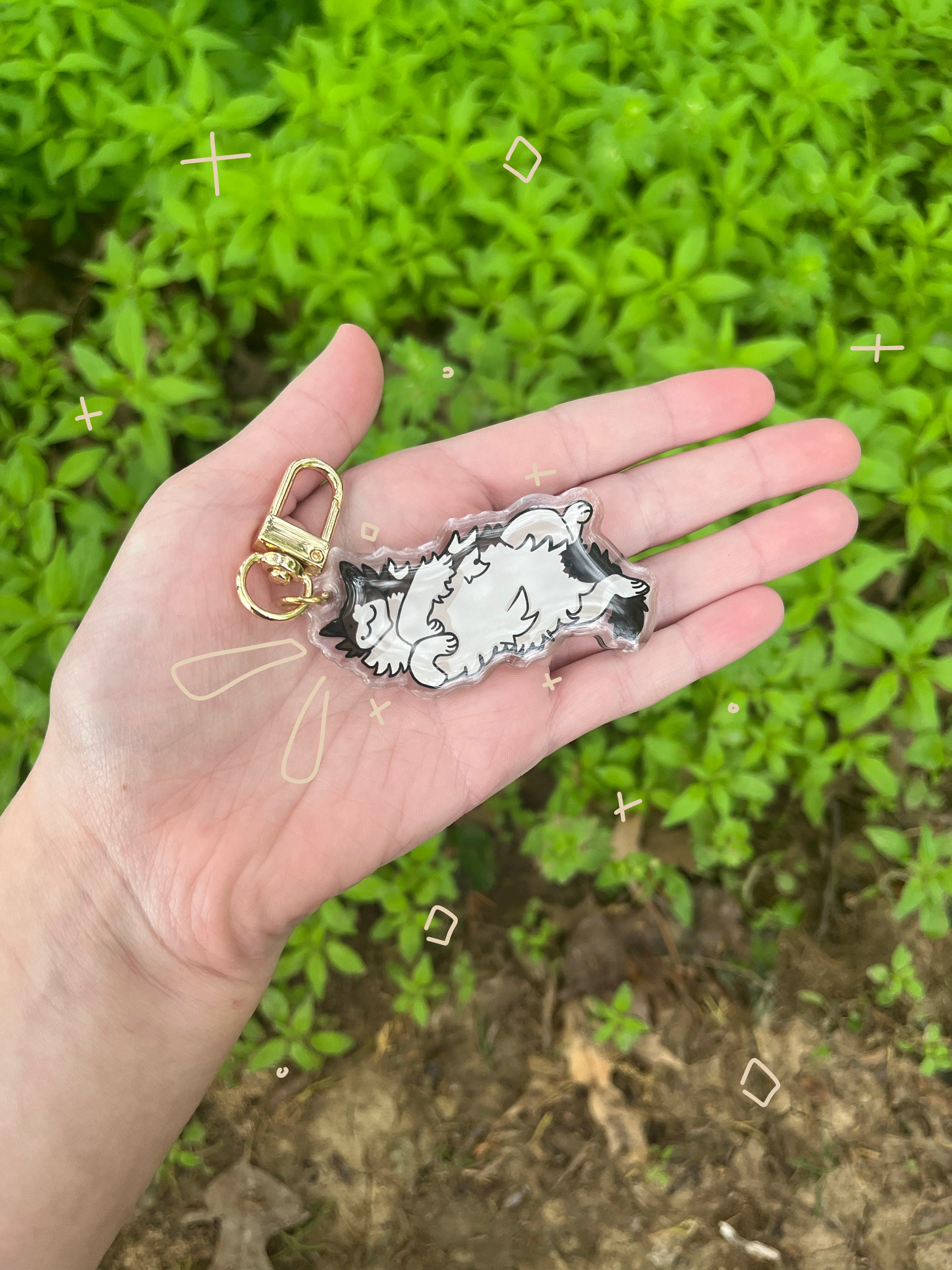 Ragdoll Cat Acrylic Keychain: Happy Kitten Charm - Etsy