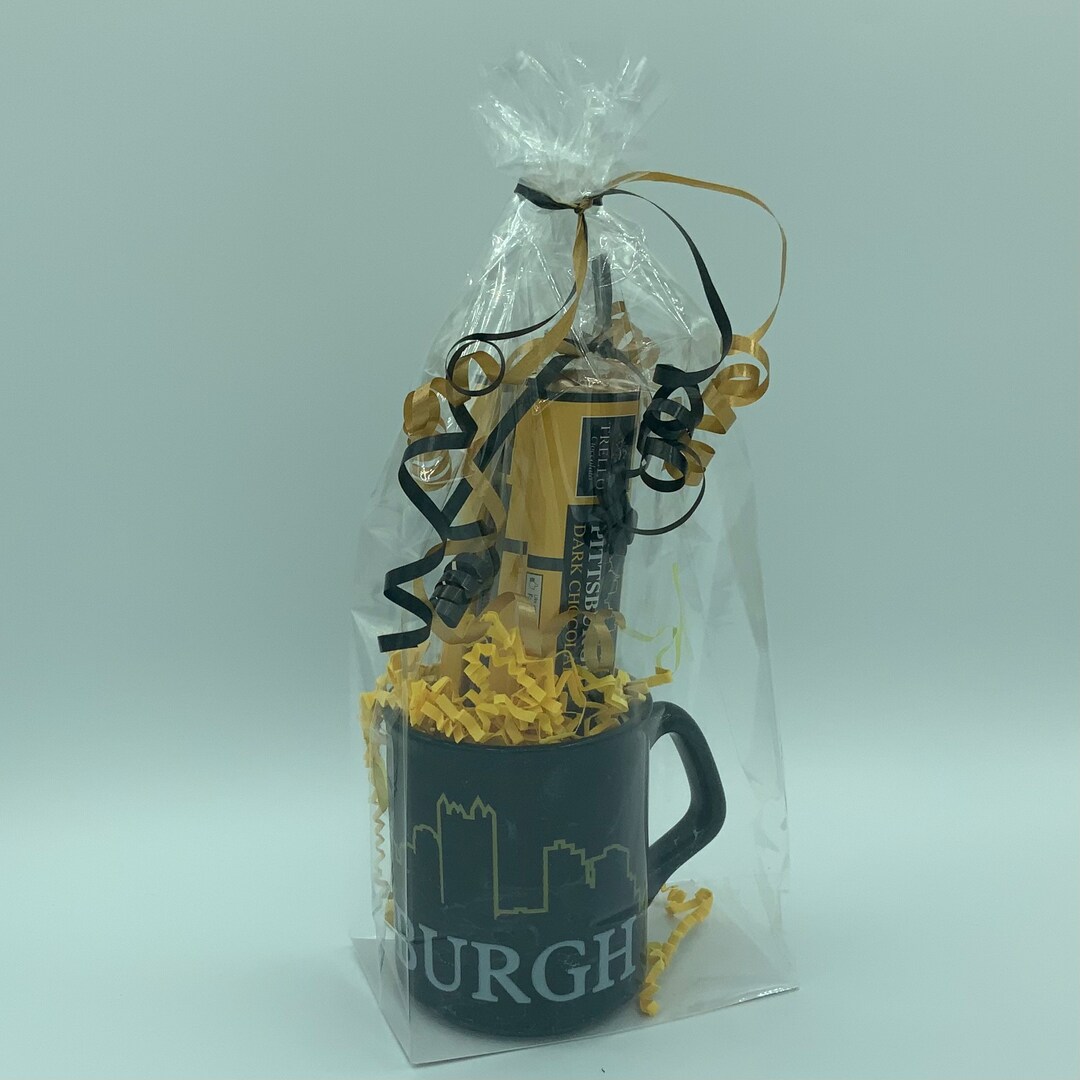 Pittsburgh Skyline Black & Gold Gift Set - Etsy