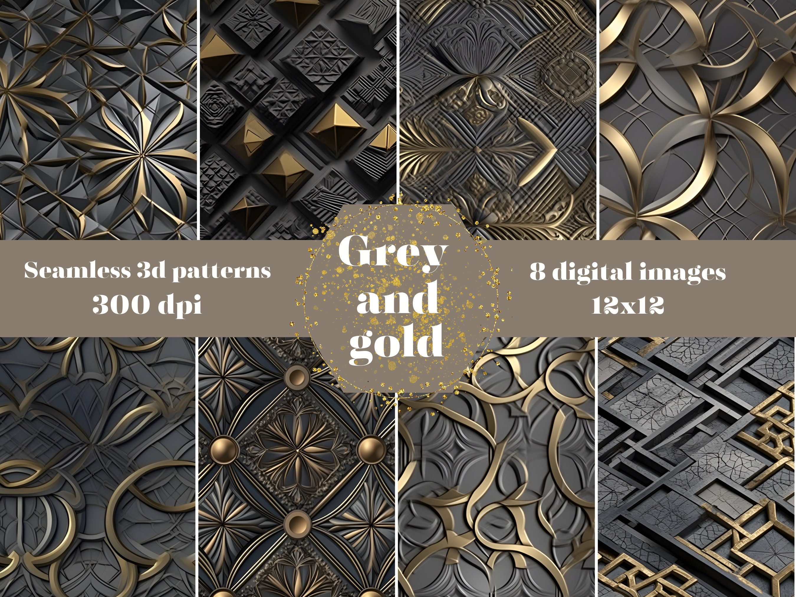 3D Digital Paper Download Patterns Luxury Scrapbook Printable Paper ...