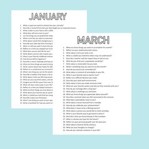Daily Journal Prompts for Every Day of the Year - Etsy