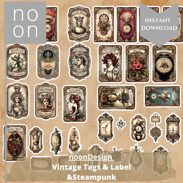 Victorian Labels - Etsy