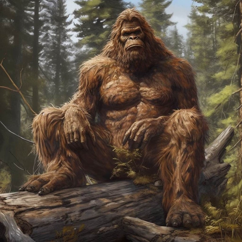 Realistic Sasquatch Art - Etsy