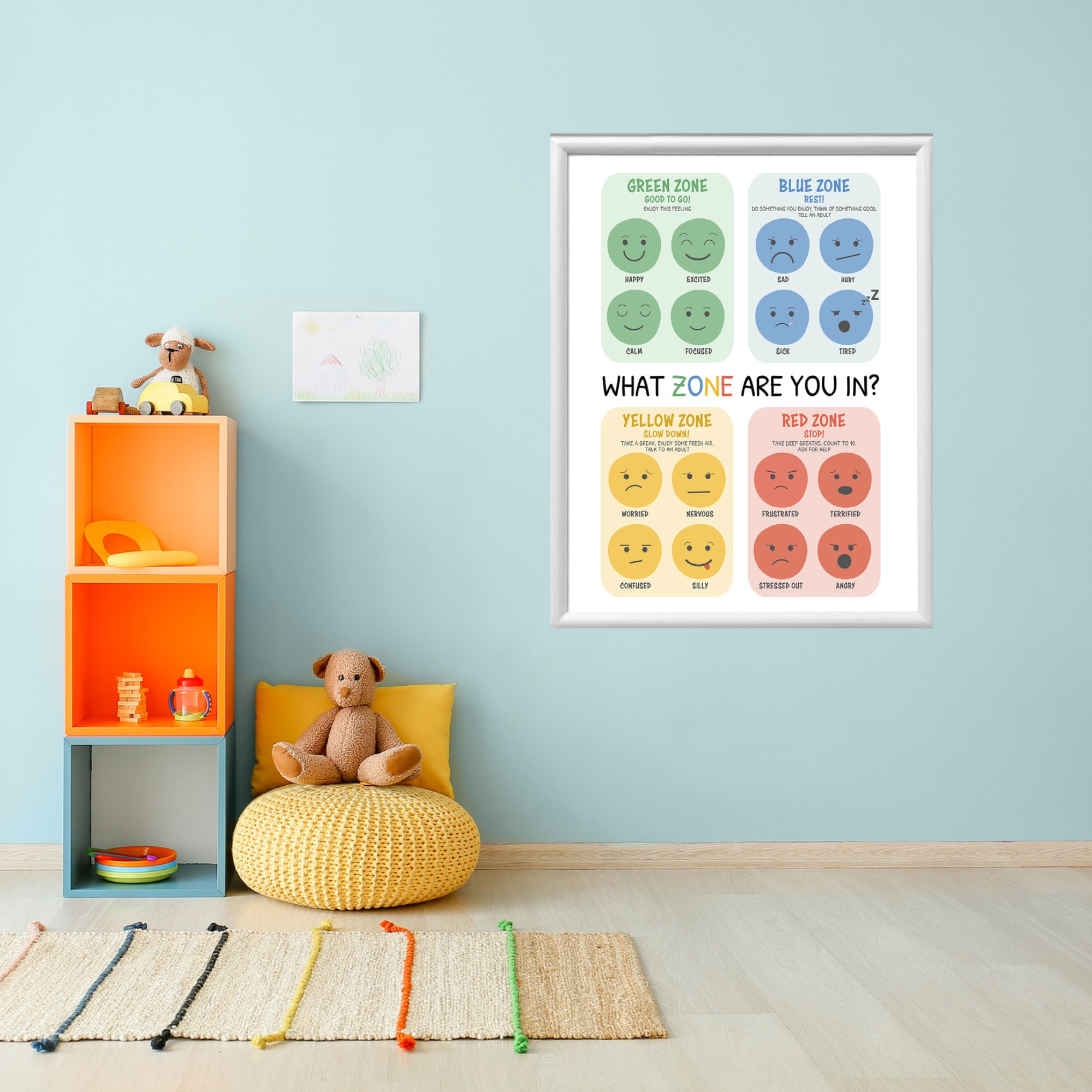 Feelings With Coping Advice Poster Emotions Poster Kids Teens - Etsy