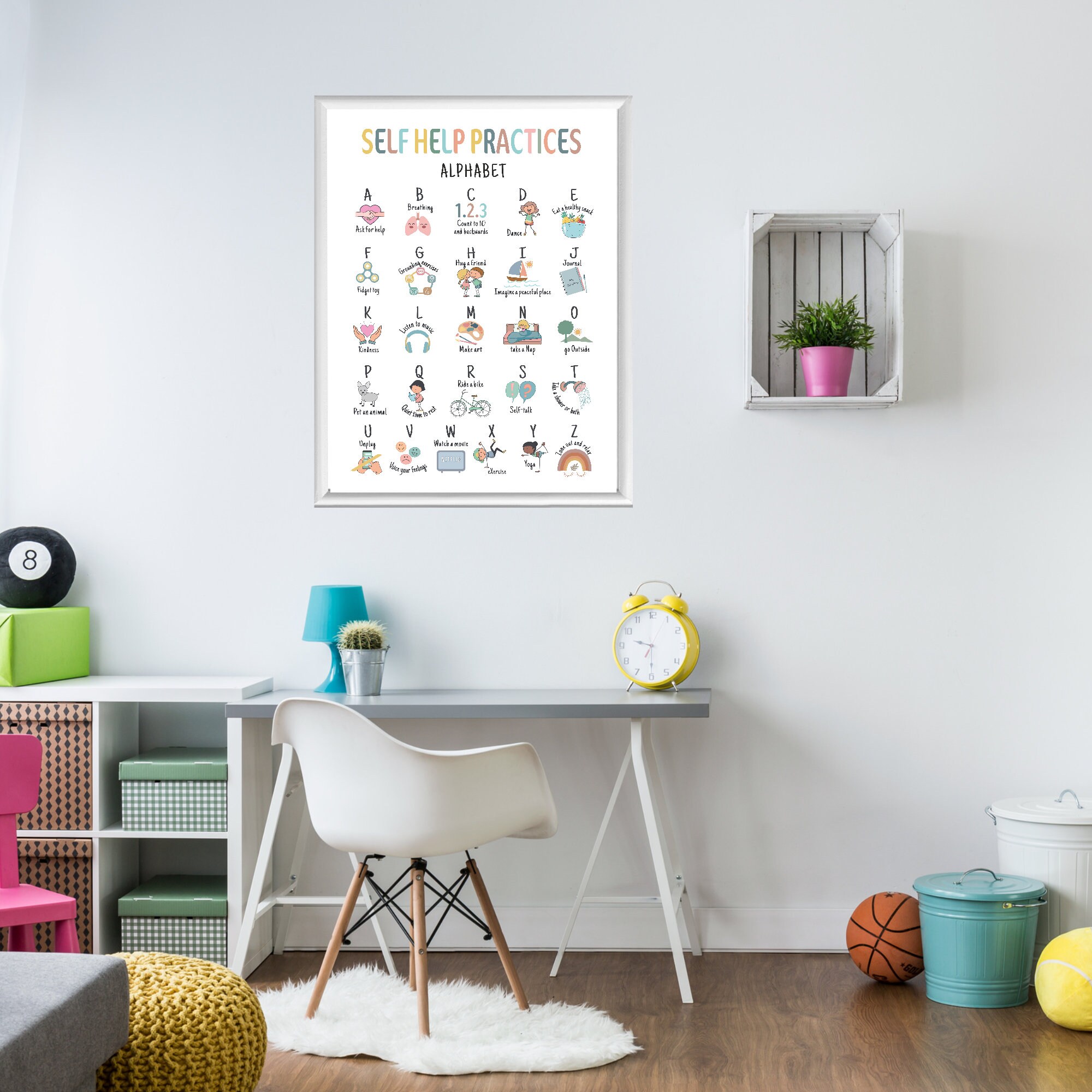 Self Help Practice Chart, A1 & A2 Size ABC Poster, Coping Skills Chart ...