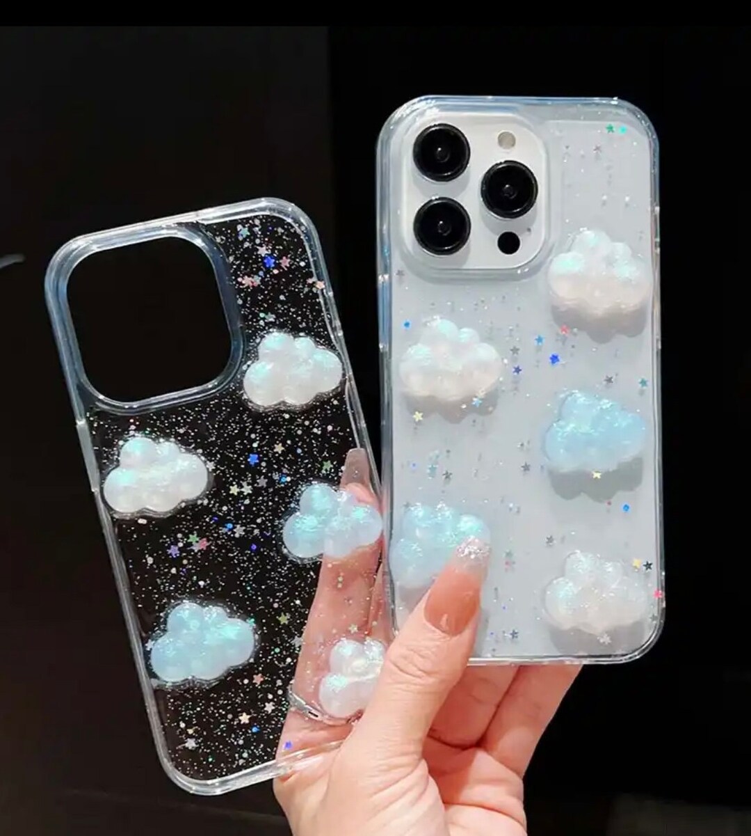 3D Fluffy Hard Clouds Phone Case / Clouds Hard Case Cover / 3D Clouds ...