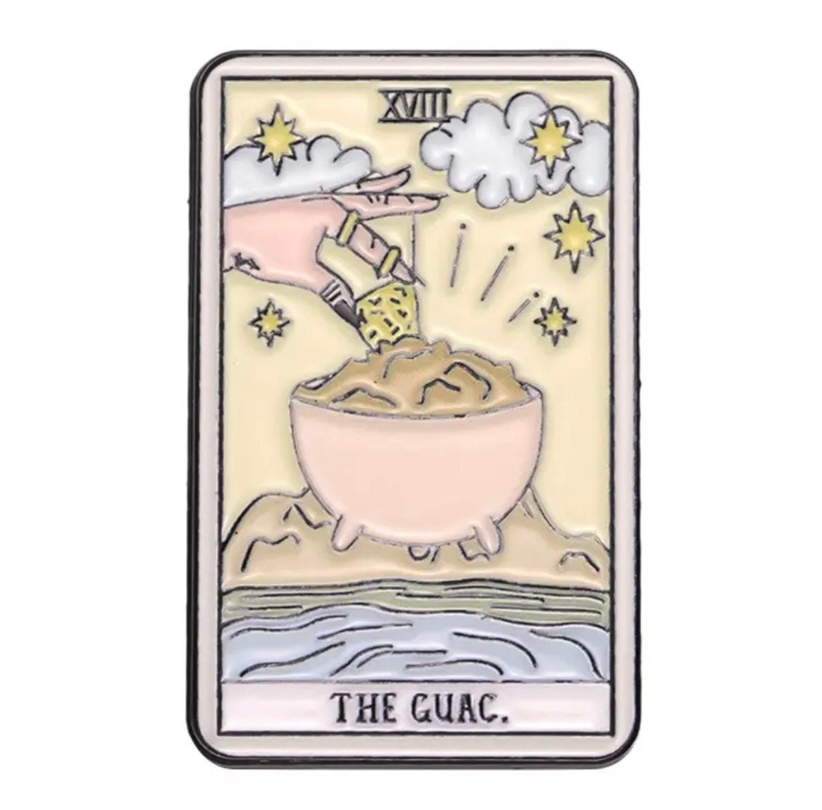 The Guac Tarot Card Enamel Pin / Lapel Pin / Brooch - Etsy