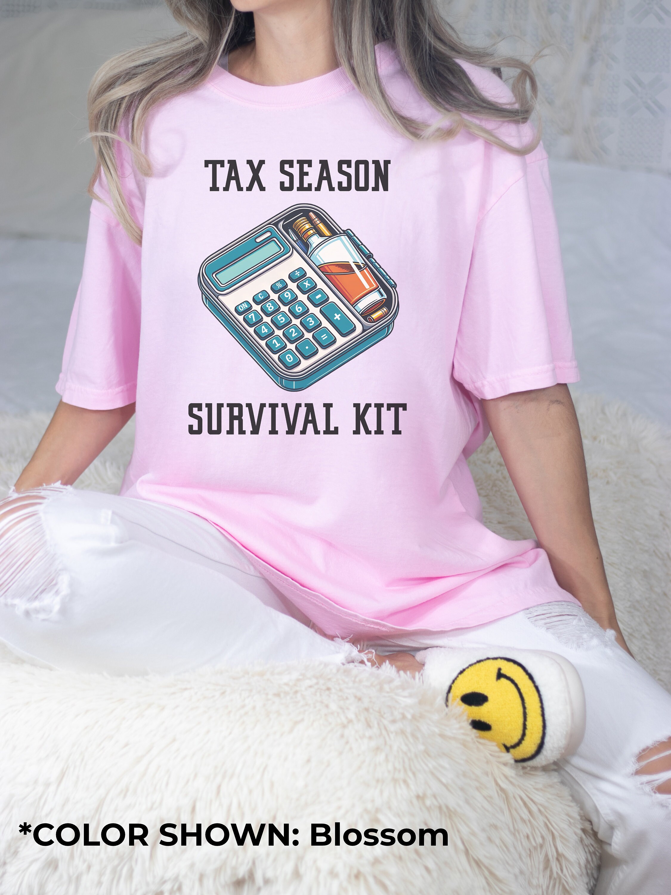 Tax Season Survival Kit PREMIUM UNISEX Shirt, Funny Tax Season Tee ...