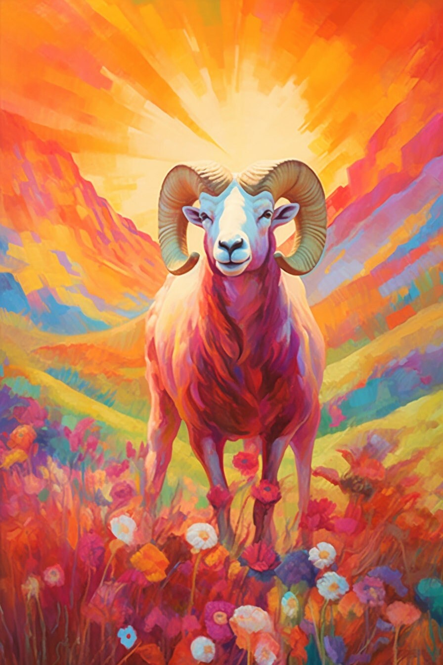Aries Ram Art