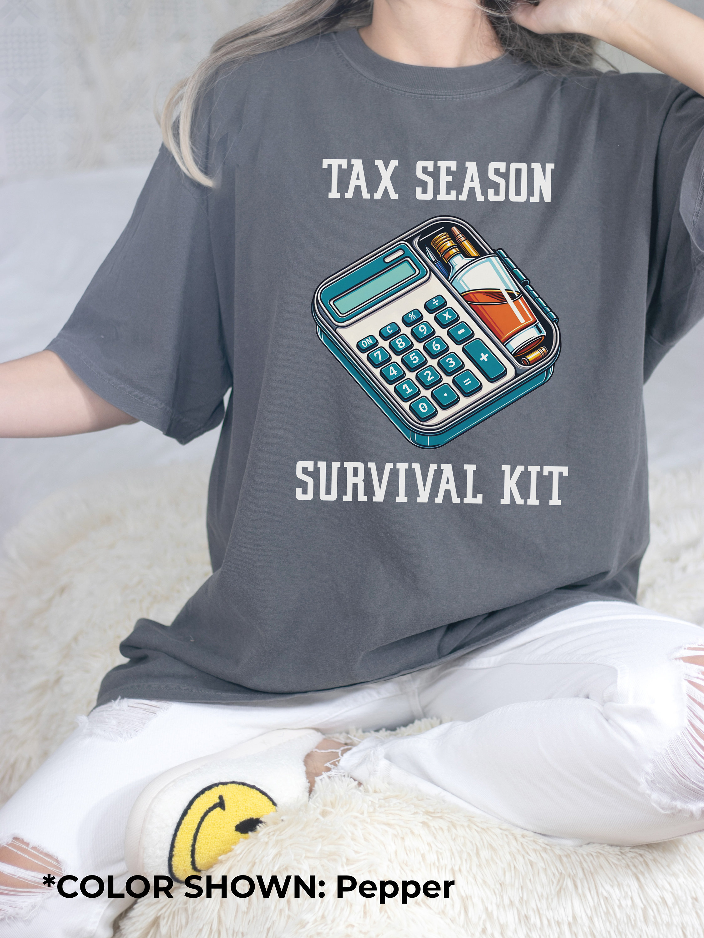 Tax Season Survival Kit PREMIUM UNISEX Shirt, Funny Tax Season Tee ...