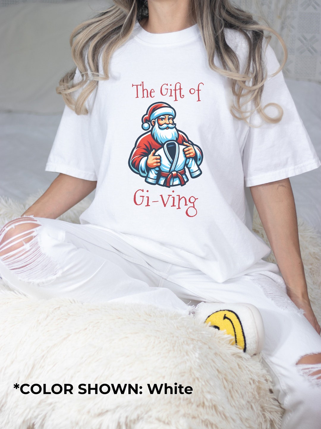 The Gift of Gi-ving Funny Brazilian Jiu Jitsu Tshirt, BJJ Christmas ...