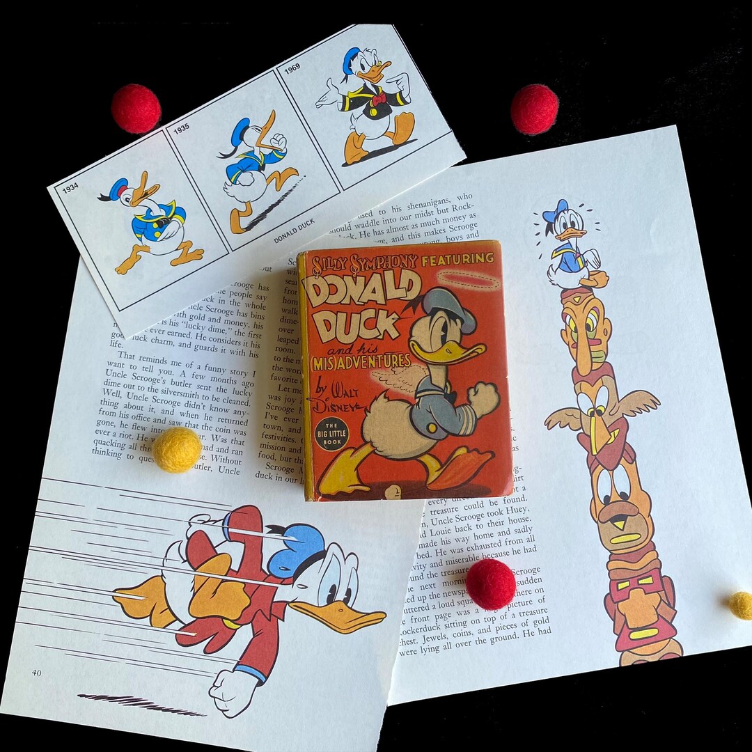Vintage 1937 Donald Duck Big Little Book – Silly Symphony & His (mis ...