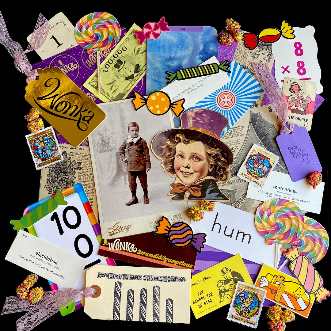 Willy Wonka Paper Pack Vintage & Vintage-inspired Ephemera Junk ...