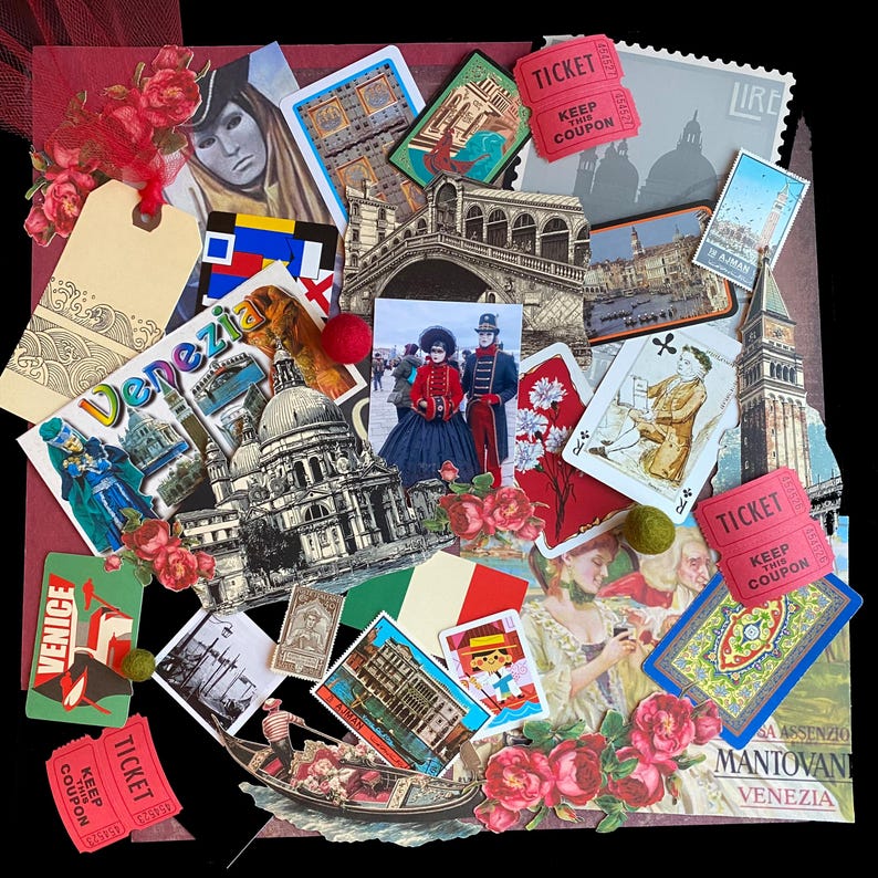 Venice, Italy Ephemera Paper Pack: Vintage Junk Journaling Collage - Etsy