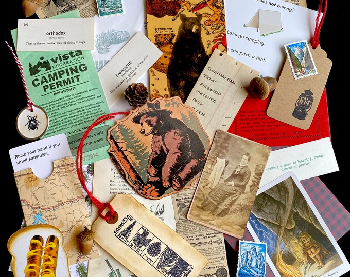 Camping Paper Pack • Vintage & Vintage-inspired Ephemera • Junk ...