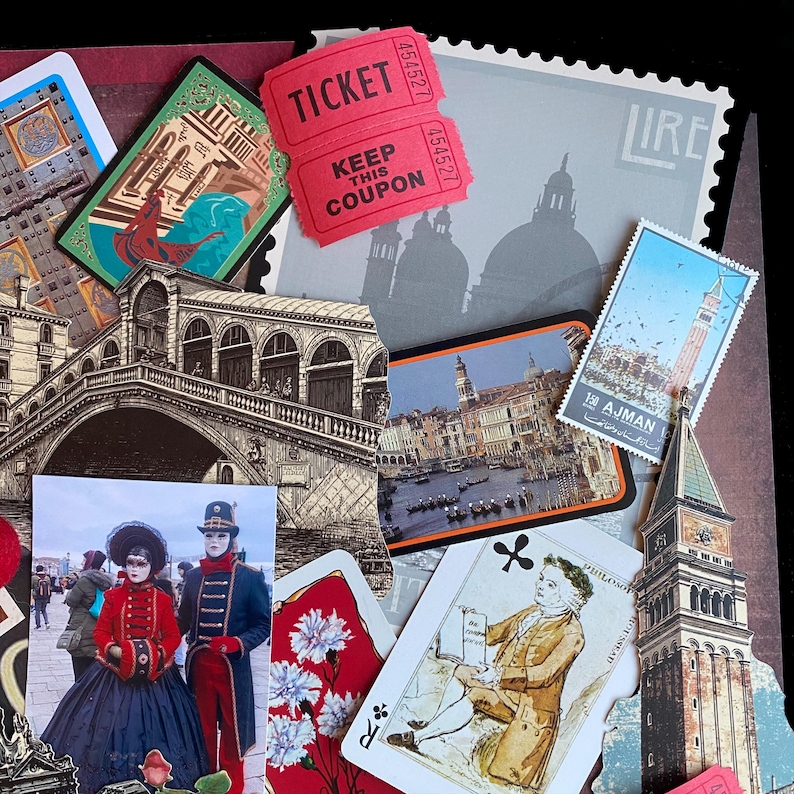 Venice, Italy Ephemera Paper Pack: Vintage Junk Journaling Collage - Etsy