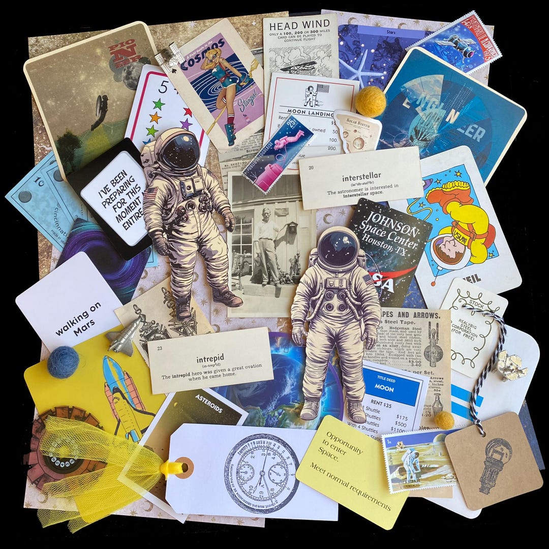Cosmic Paper Pack • Junk Journaling • Scrapbook Kit • STEM Science ...