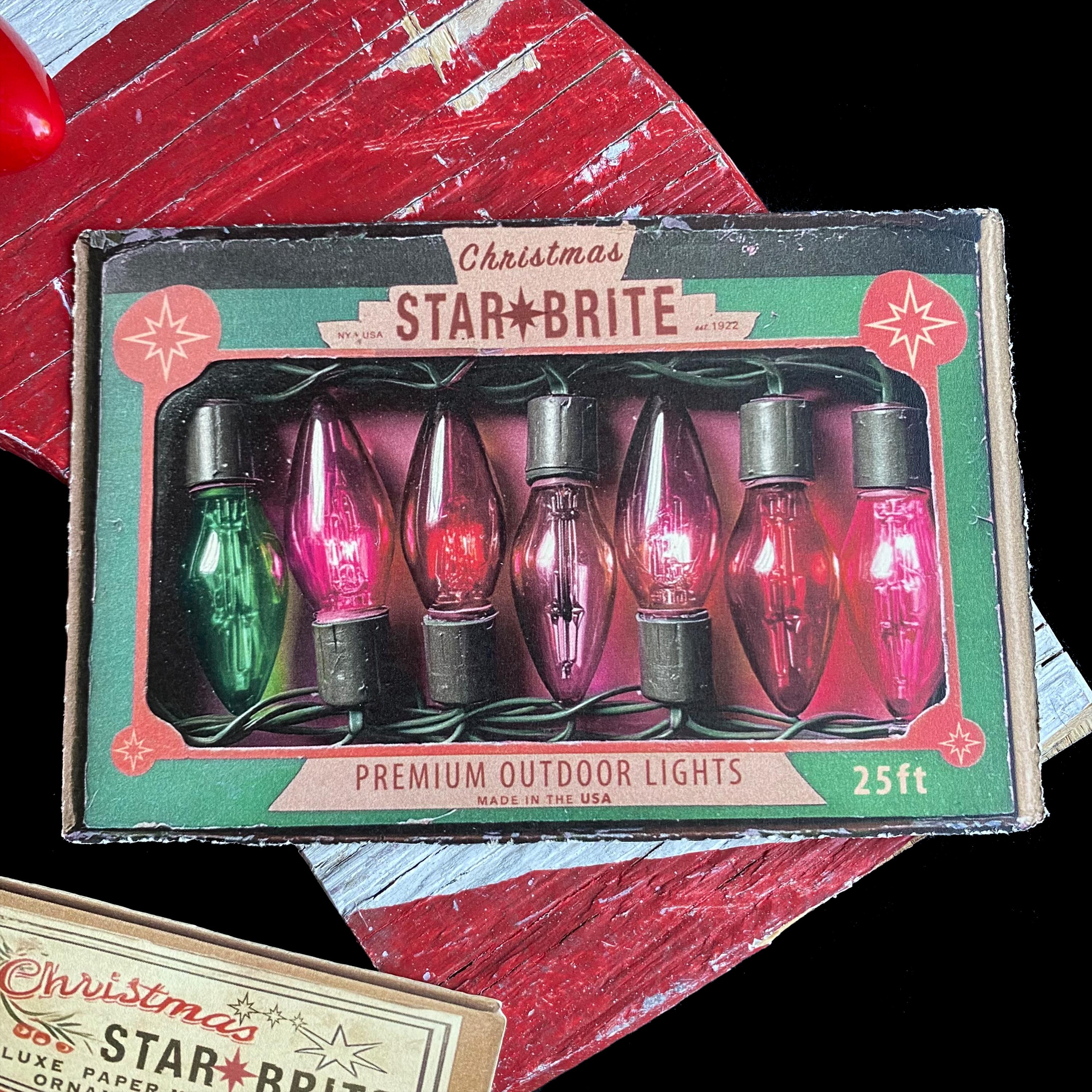 Retro Star Brite Christmas Die Cuts | Mid-century Ornaments | Shiny ...