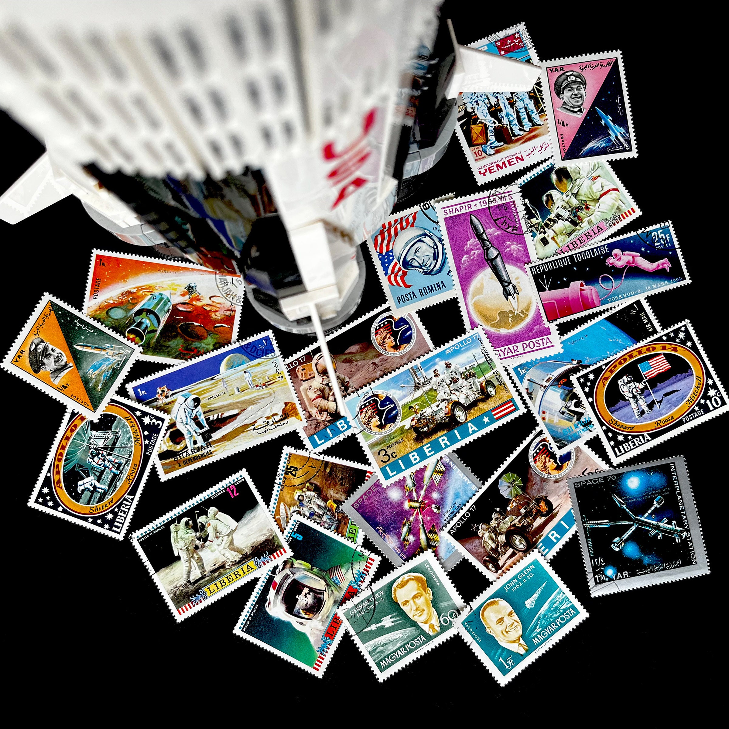 Astronaut Stamps Scrapbooking Art Projects Journaling Philately Space ...