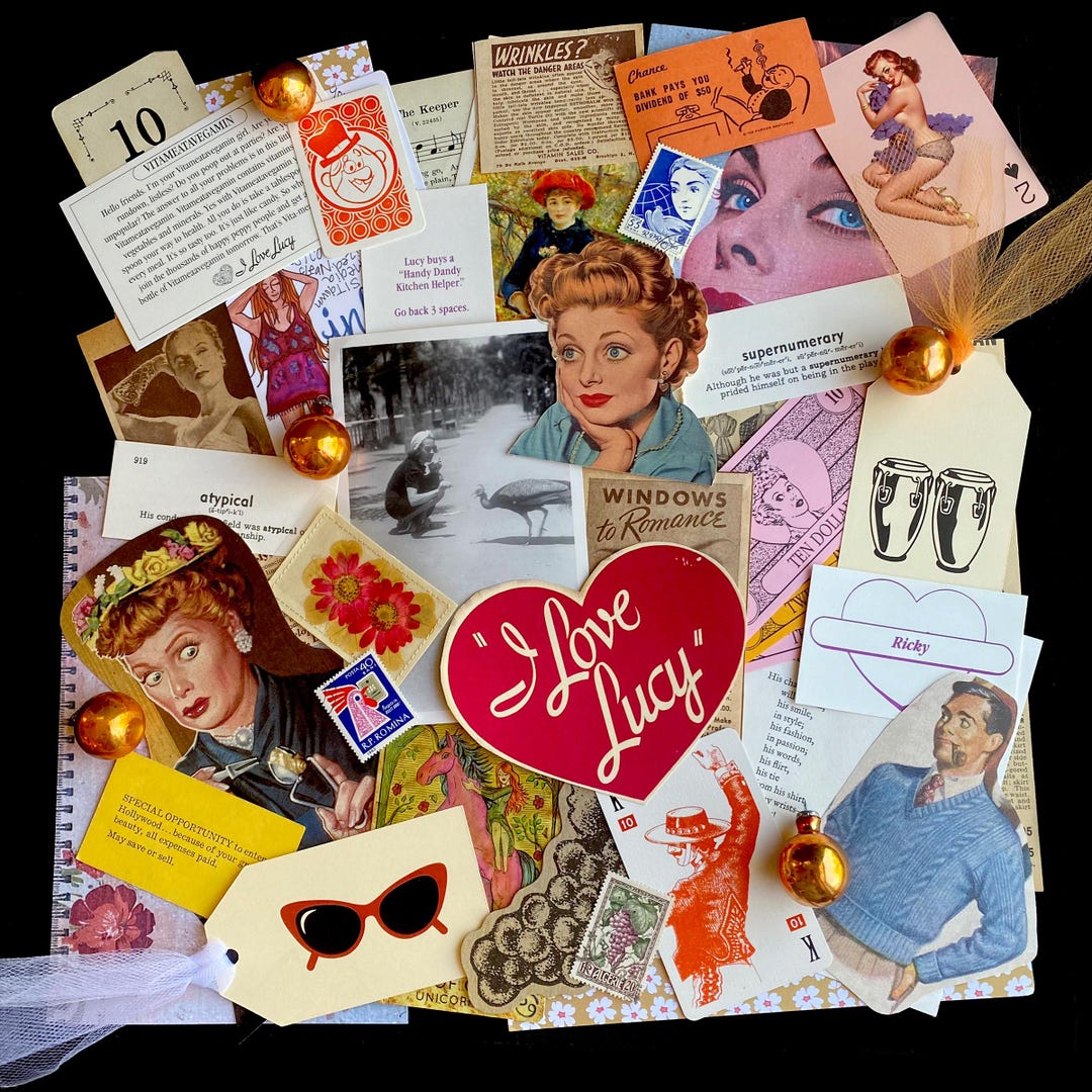 I Love Lucy Paper Pack • Vintage & Vintage-like • Junk Journaling ...