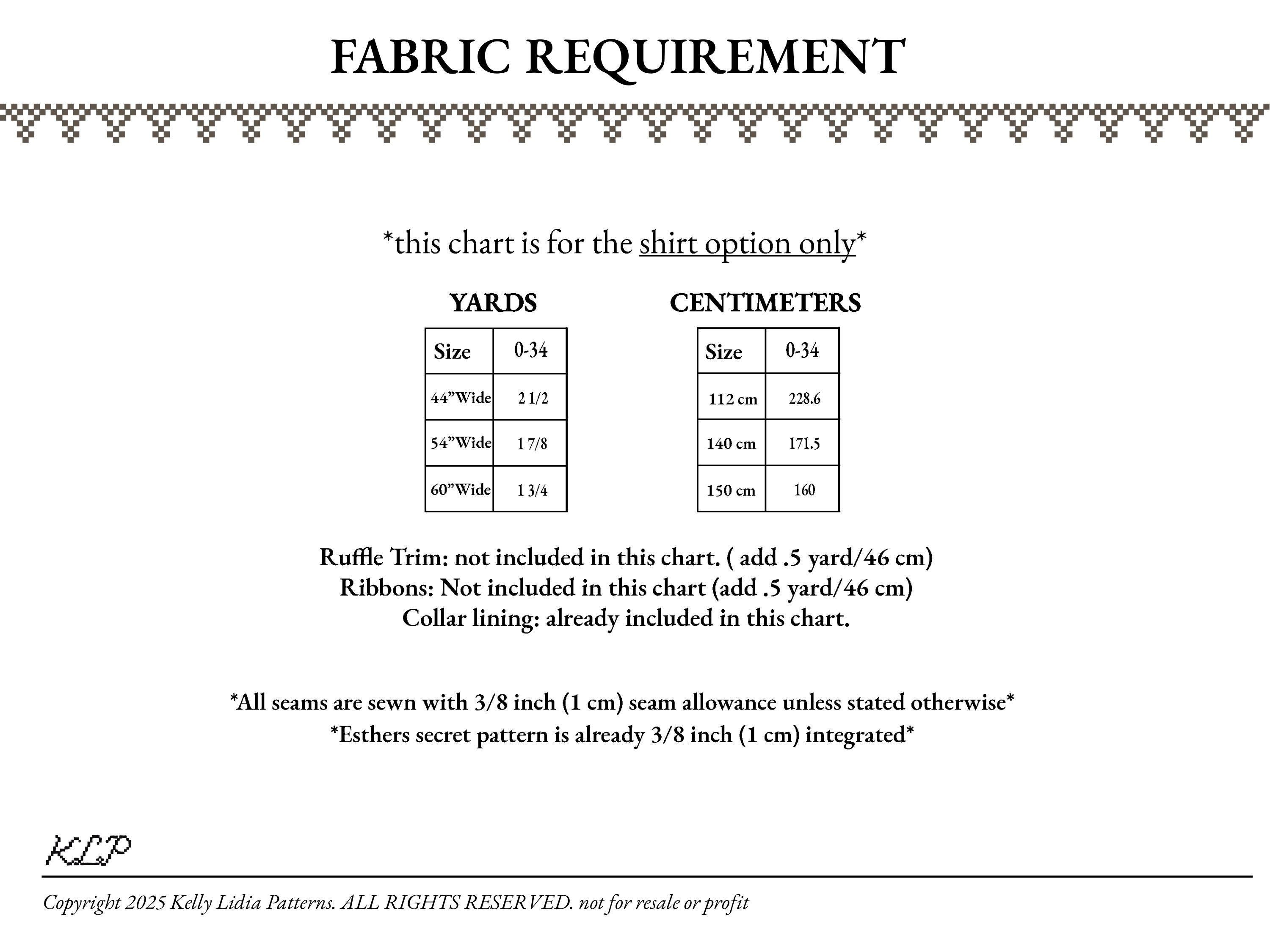 Esther's Secret Sewing Pattern / Round Yoke Top / Circle Collar Dress ...