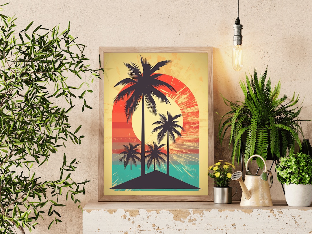 Vintage Tropical Wall Art, Digital Print, Wall Decor, Wall Paintings ... Vintage Tropical Wall Art, Digital Print, Wall Decor, Wall Paintings ...