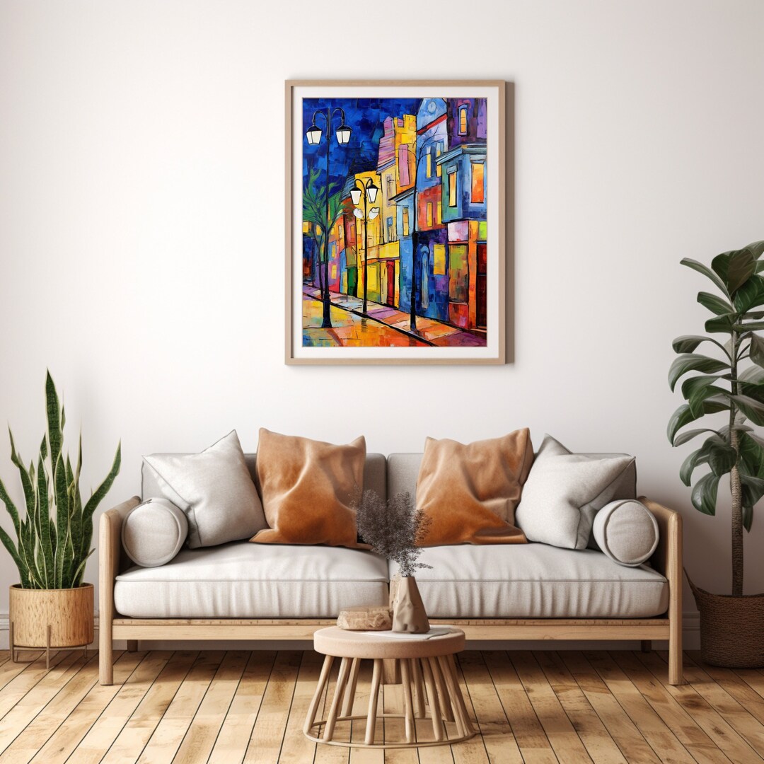 Set of 3 Whimsical Printable Digital Art Street Arts Colorful Wall ...