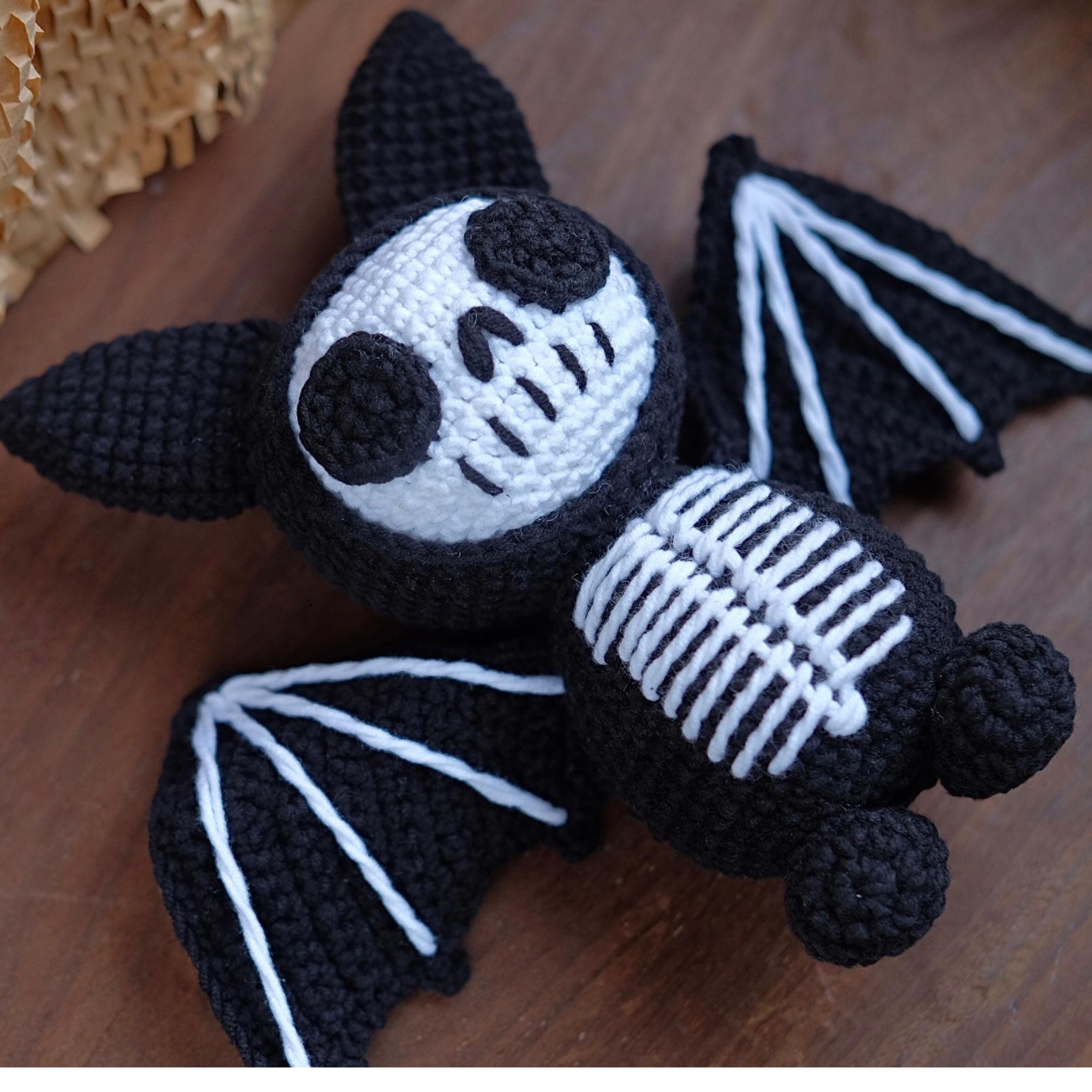 Skeleton Bat Amigurumi Crochet Pattern: Halloween Decor (PDF Pattern ...