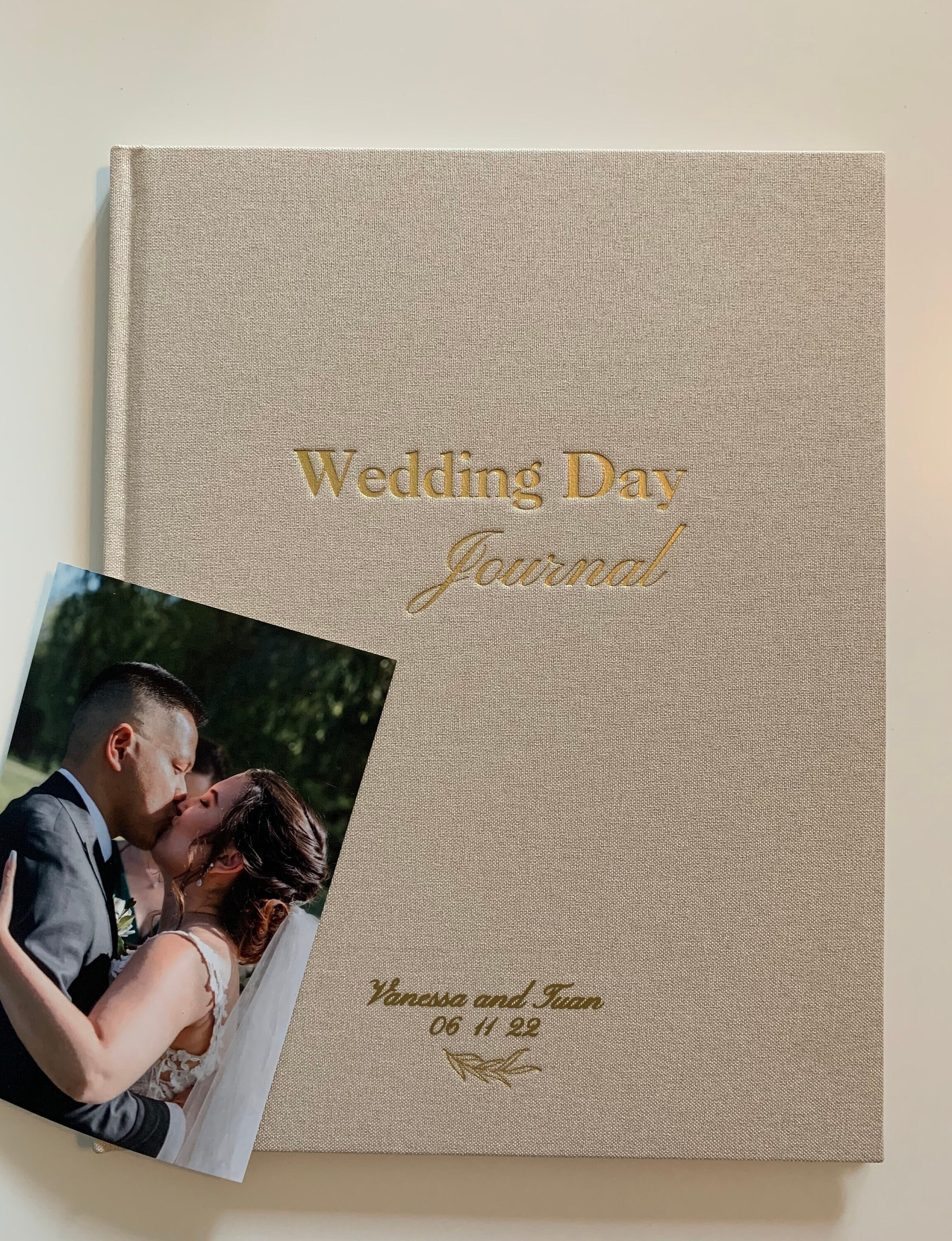 Personalized Wedding Day Journal, Wedding Photo Album, Engagement ...
