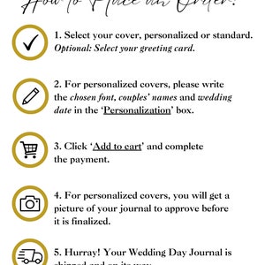 Personalized Wedding Day Journal, Wedding Photo Album, Engagement ...