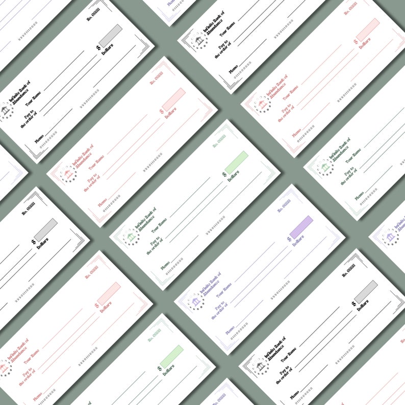 Abundance Check - Printable - Etsy
