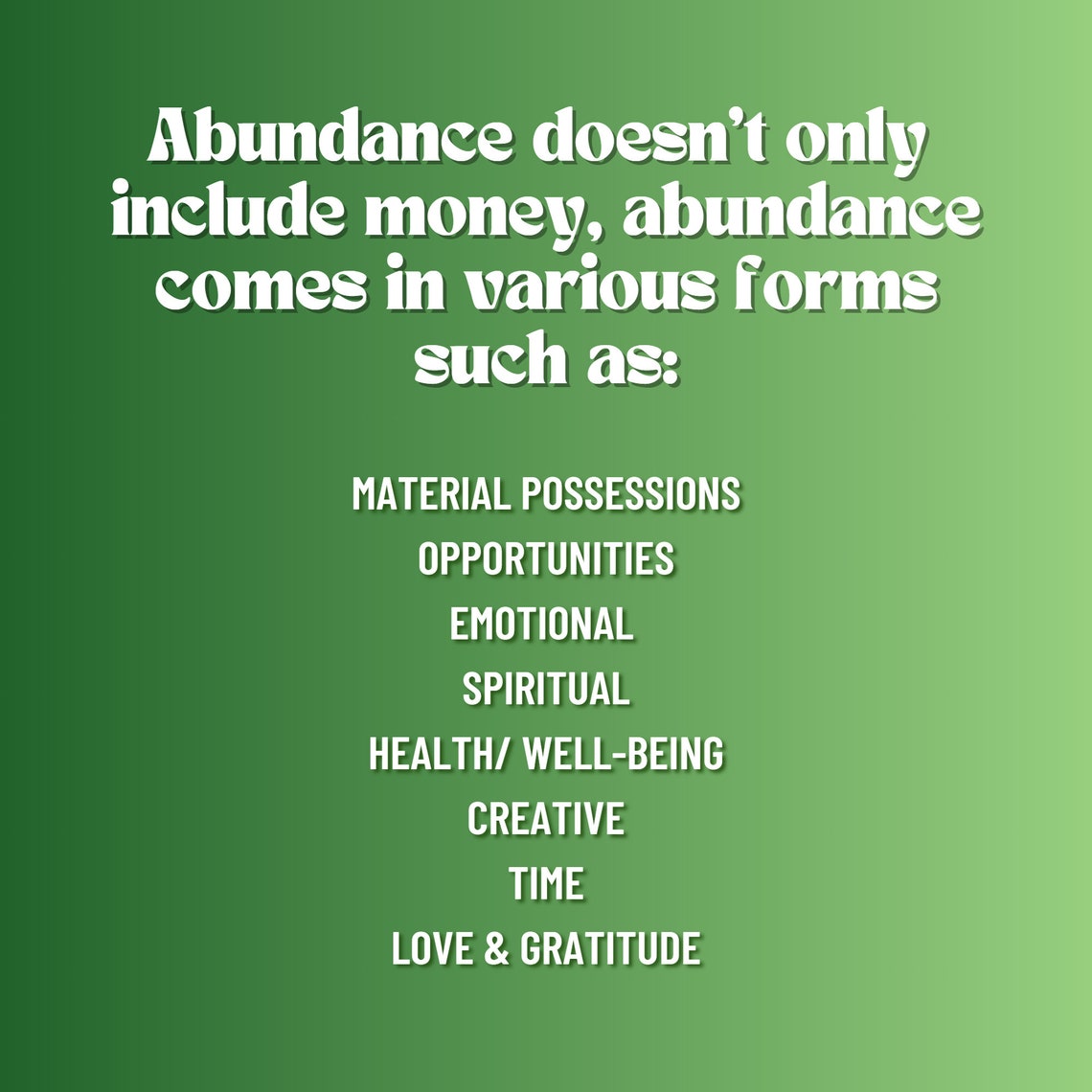 Abundance Check - Printable - Etsy