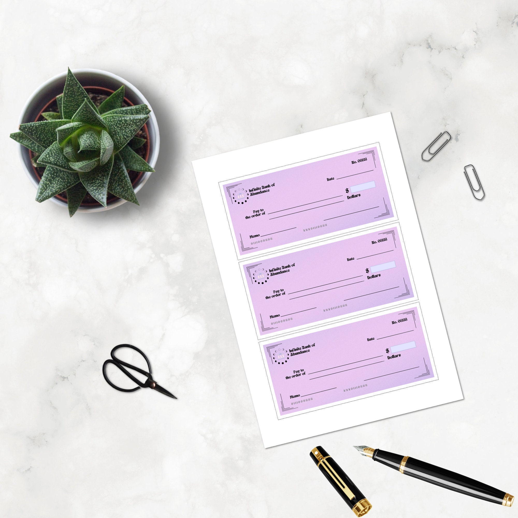 Abundance Check - Printable - Etsy