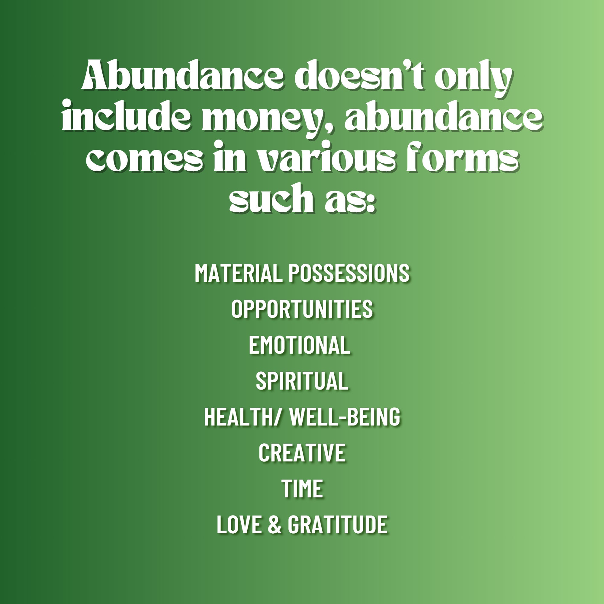 Abundance Check - Printable - Etsy