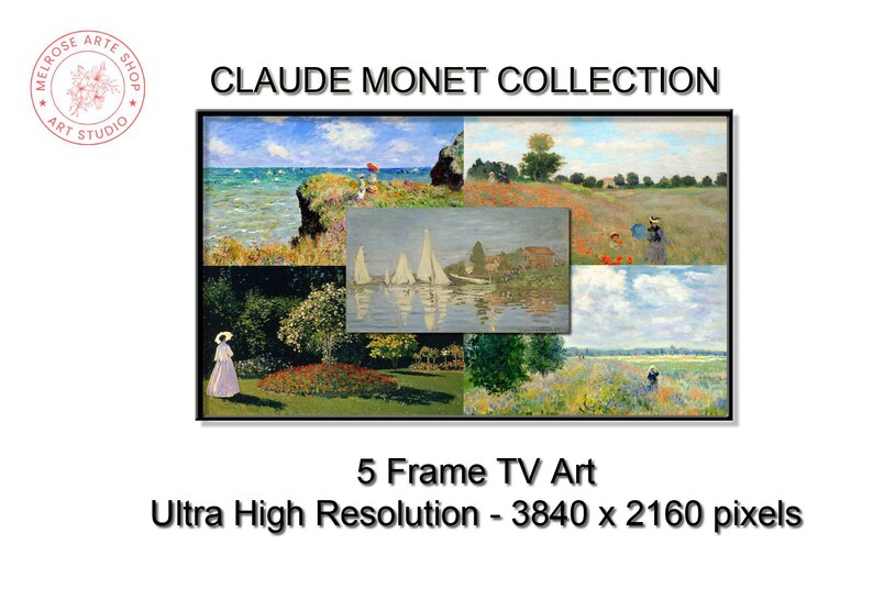 Samsung Frame TV Art 4K "claude Monet Collection" Famous Painting by ...