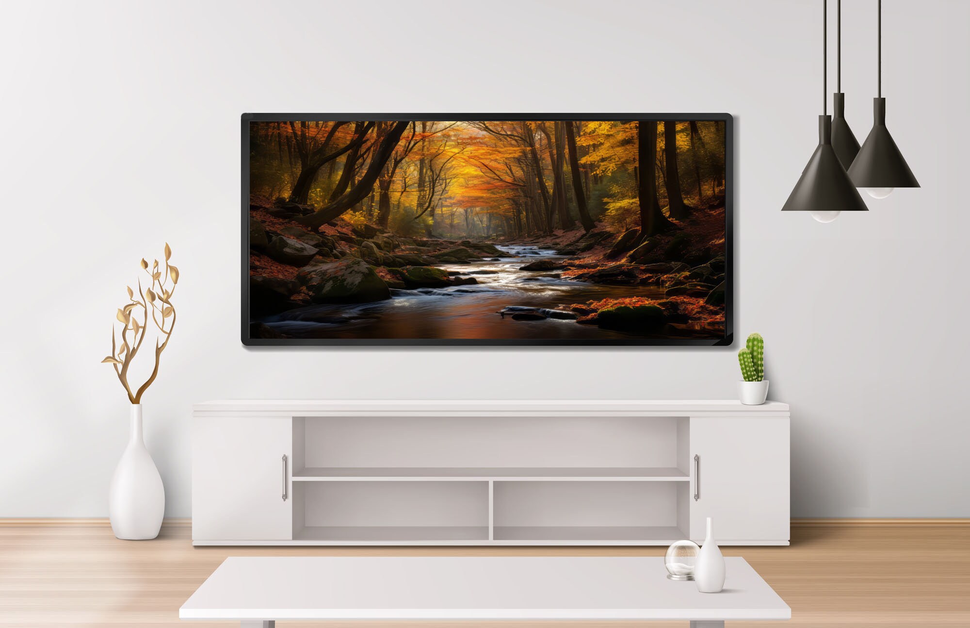 Samsung Frame TV Art 4K Autumn Landscape Photo With Picturesque Foliage ...