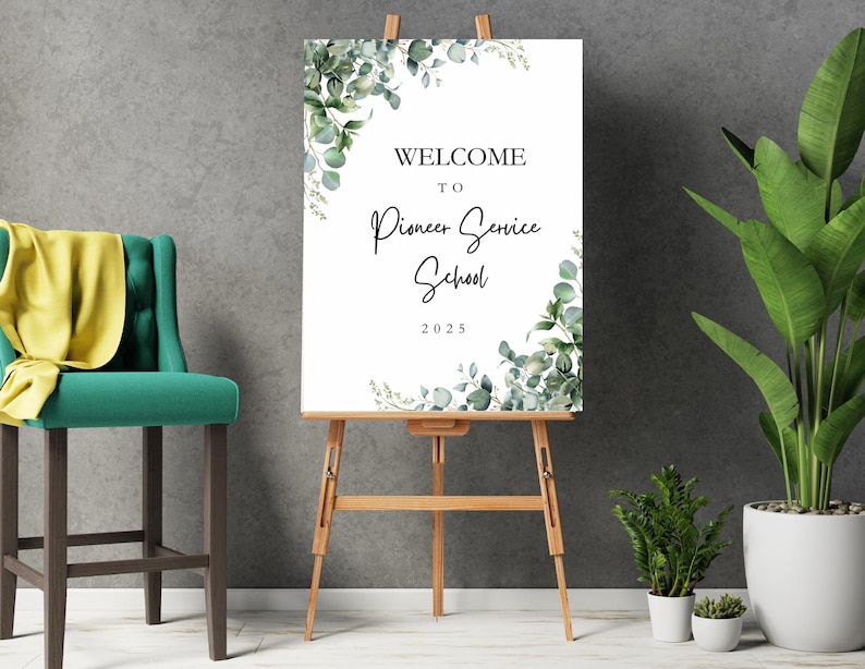 JW Welcome Pioneer Service School Sign - Etsy