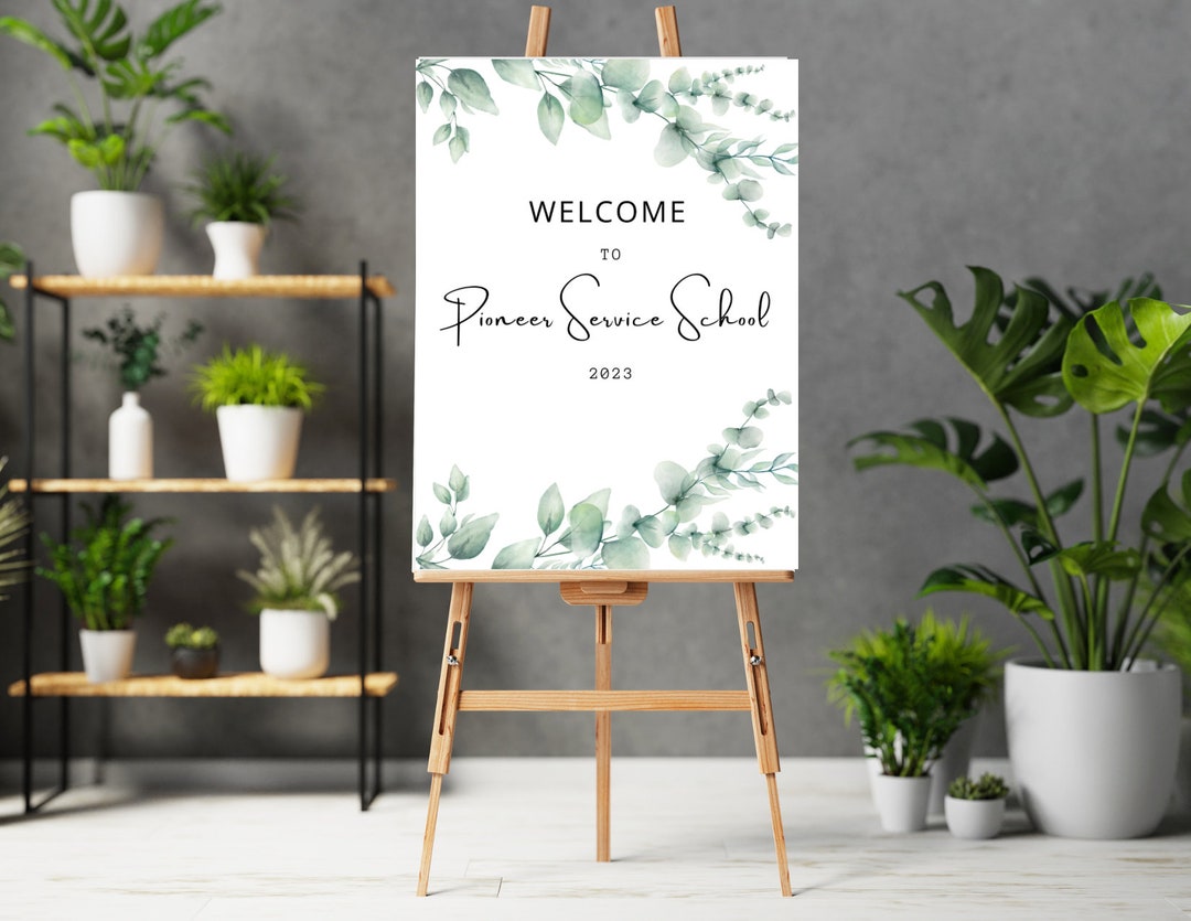 JW Welcome Pioneer Service School Sign - Etsy
