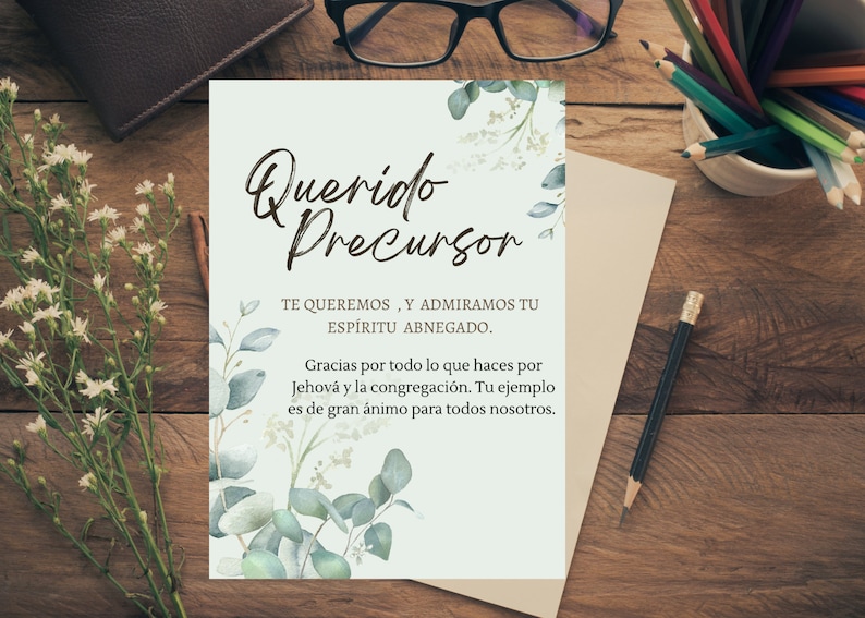 JW Tarjeta Para Precursores - Etsy