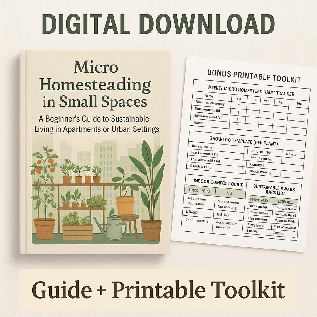 Micro Homesteading Guide + Printable Toolkit | Urban Gardening ...