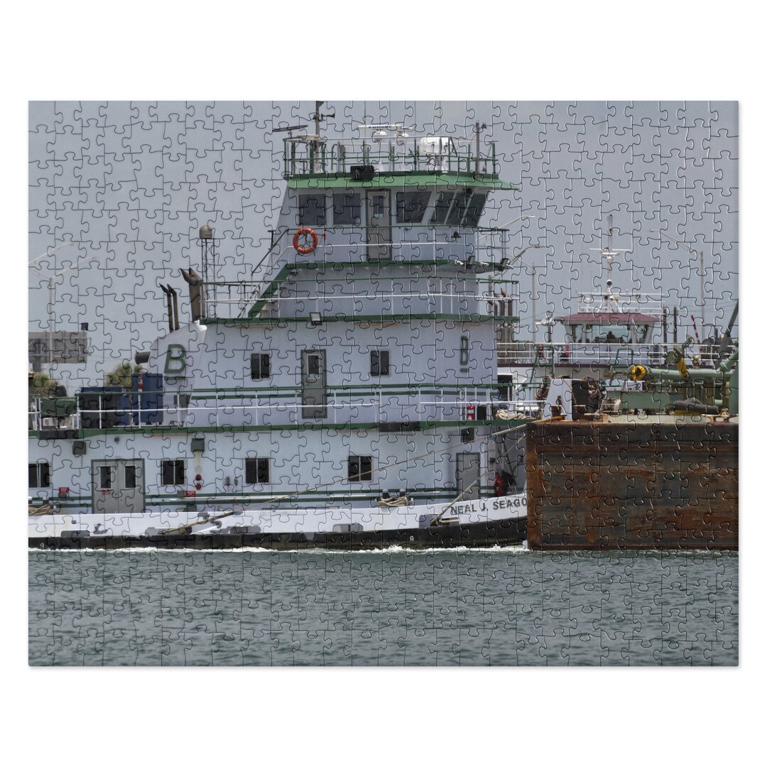 Jigsaw Puzzle Tug Boat, Ship, Game, Game Night, Family, Gift - Etsy