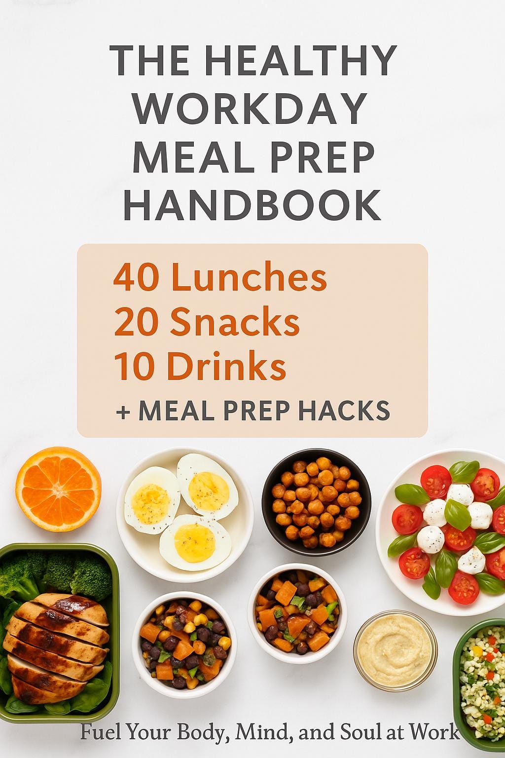 Healthy Meal Prep Recipe Handbook: 40 Lunch Recipes + Snacks & Drinks ...