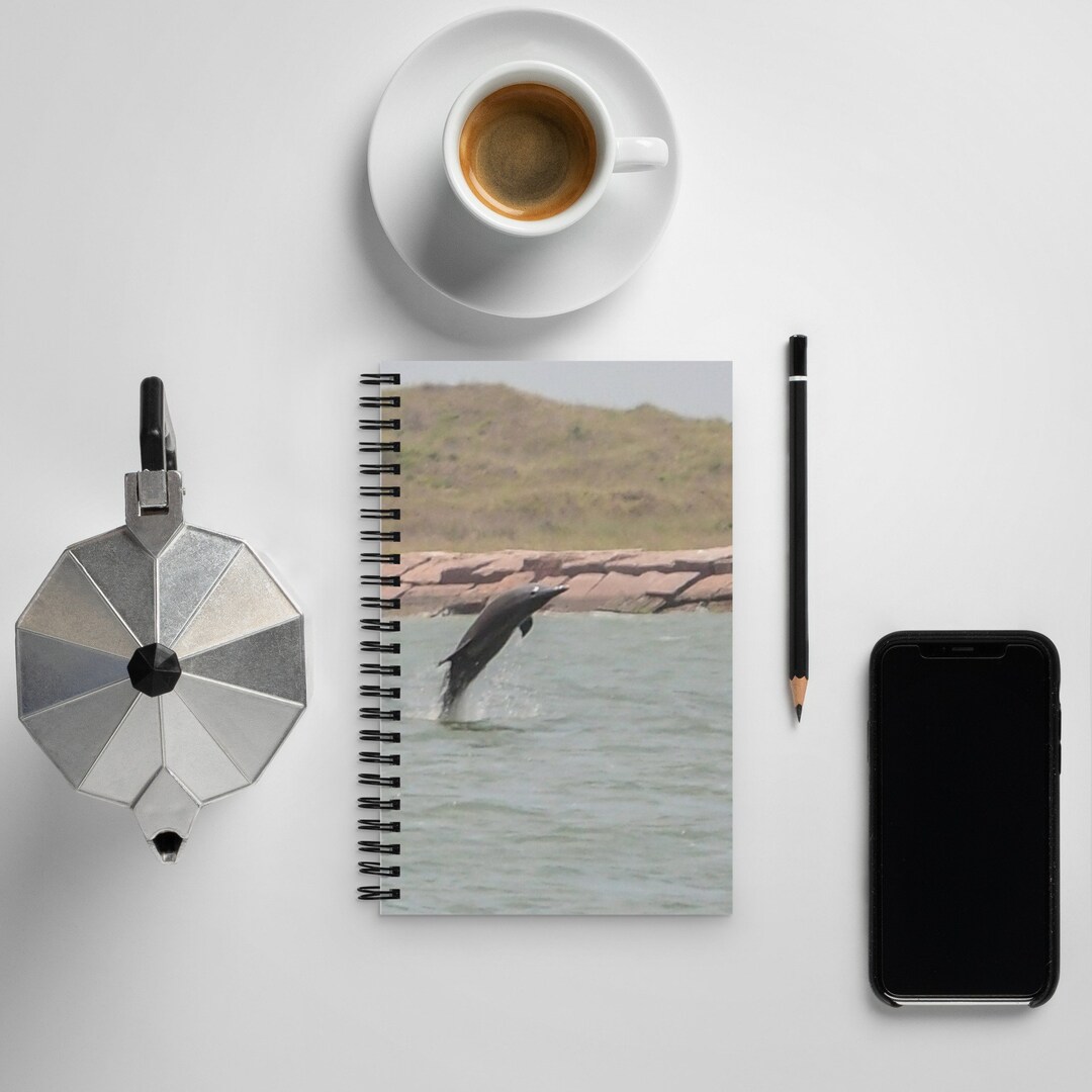 Spiral Notebook Dolphin Jumping, Journal, Diary, Gratitude Journal ...