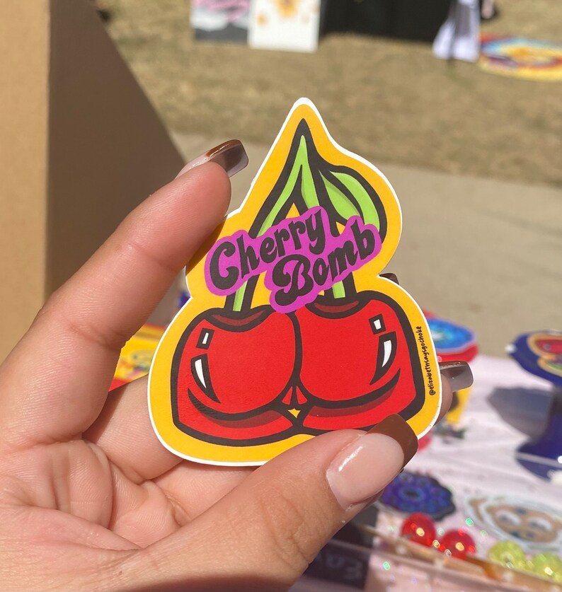 Cherry Bomb Sticker - Etsy