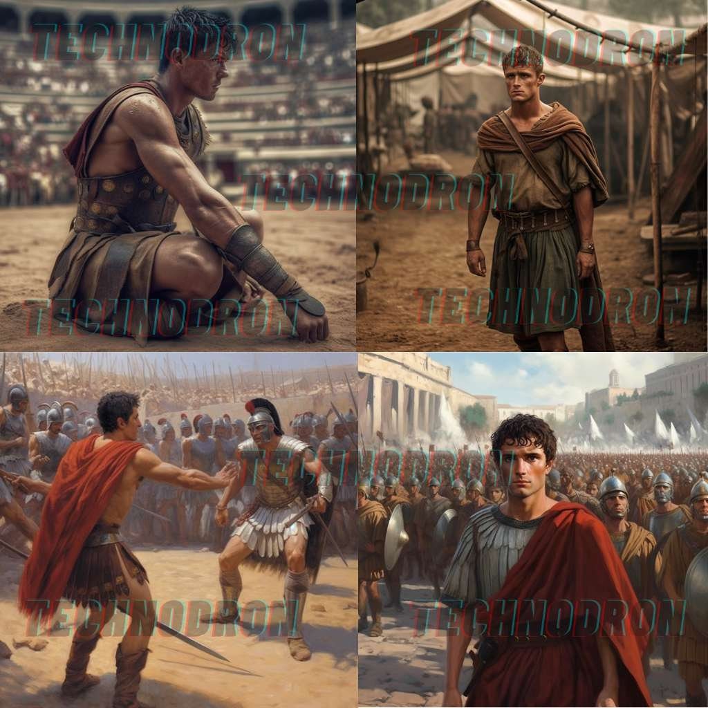 AI Art Digital Picture: 14 Young Male Ancient Rome Bundle of Young Man ...